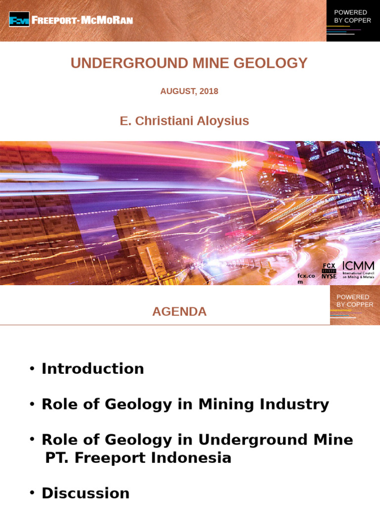 Underground Mine Geology | PDF | Geology | Mining