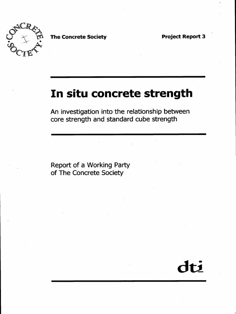 In Situ Concrete Strength | PDF | Concrete | Construction Aggregate