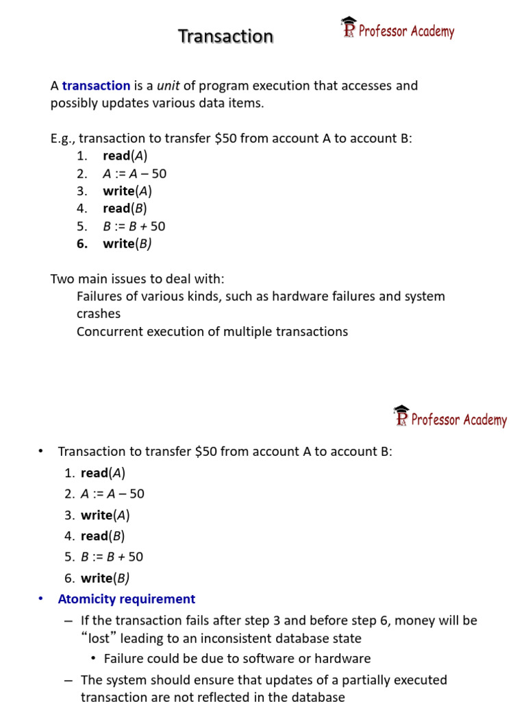 Understanding Database Transactions and Concurrency | PDF | Database Transaction | Information ...