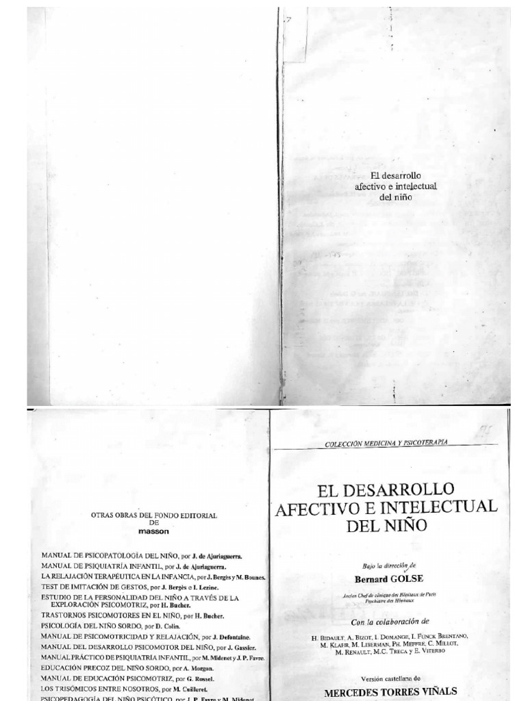 Desarrollo Afectivo E Intelectual Del Niño Pdf