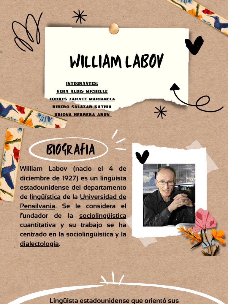 William Labov | PDF | Sociolingüística | Lingüística