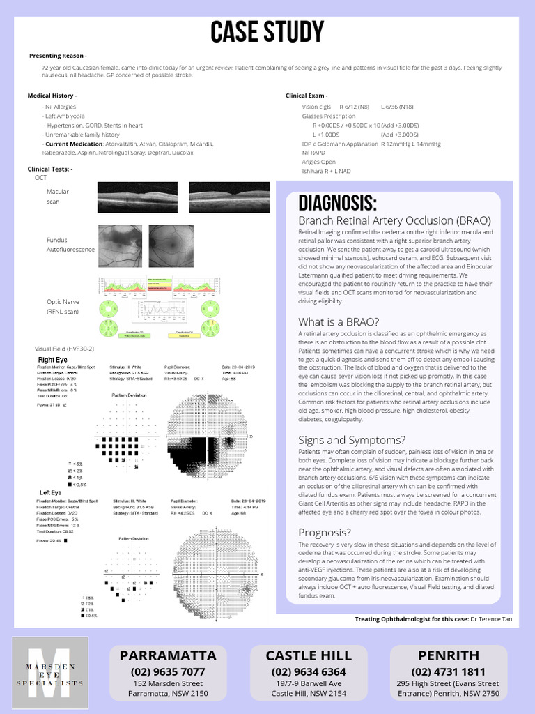 Case Study 2 KQ Brao | PDF | Stroke | Retina
