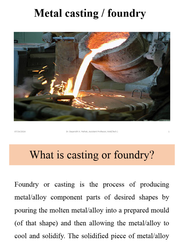 Theory of Casting | PDF | Casting | Foundry