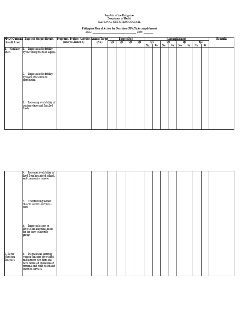 PPAN LGU Monitoring Report 2024 | PDF | Wash | Health Care