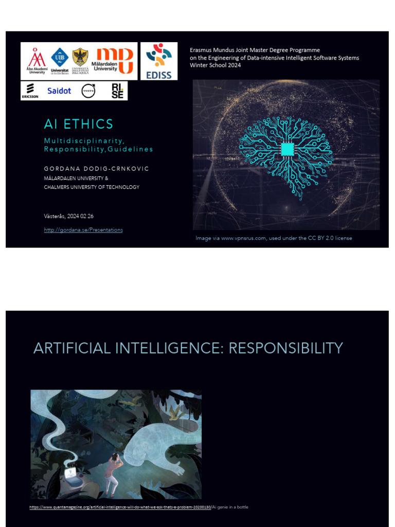 AI ETHICS Multiddisciplinarity Responsibility Guidelines EDISS | PDF | Artificial Intelligence ...