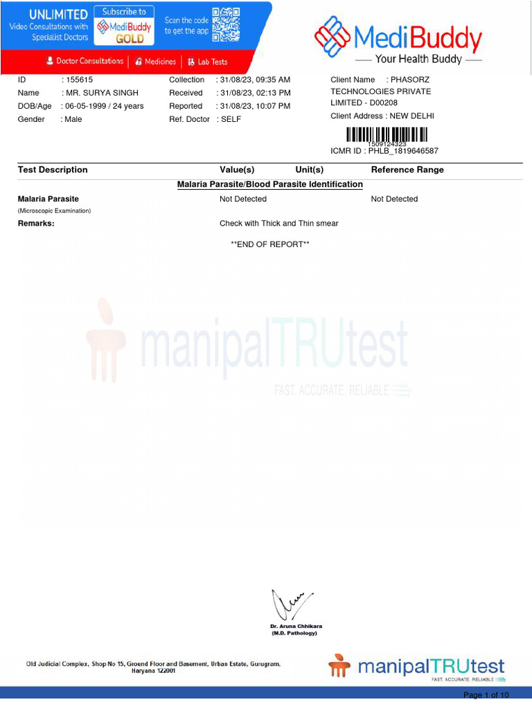 Medibuddy PHLB1819646587 | PDF | Medical Specialties | Clinical Medicine