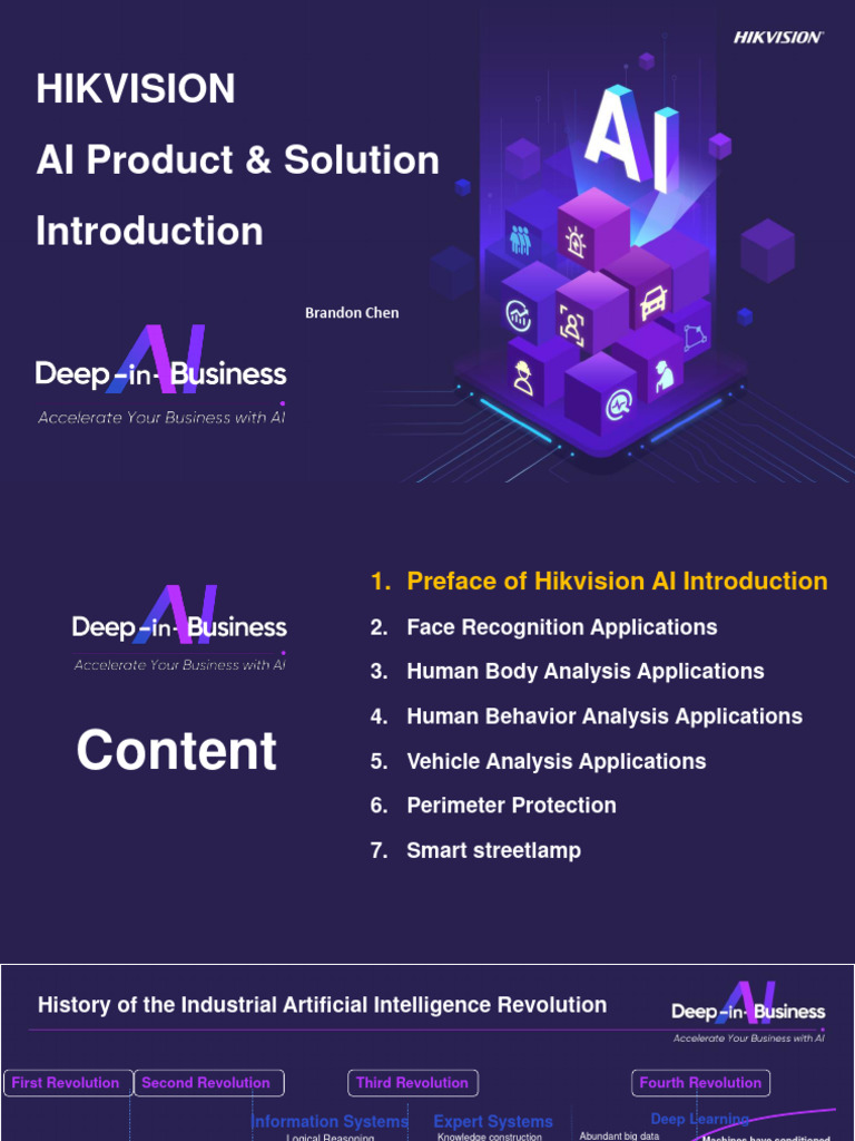 HIKVISION AI+ Product&Solution Presentation | PDF | Artificial ...