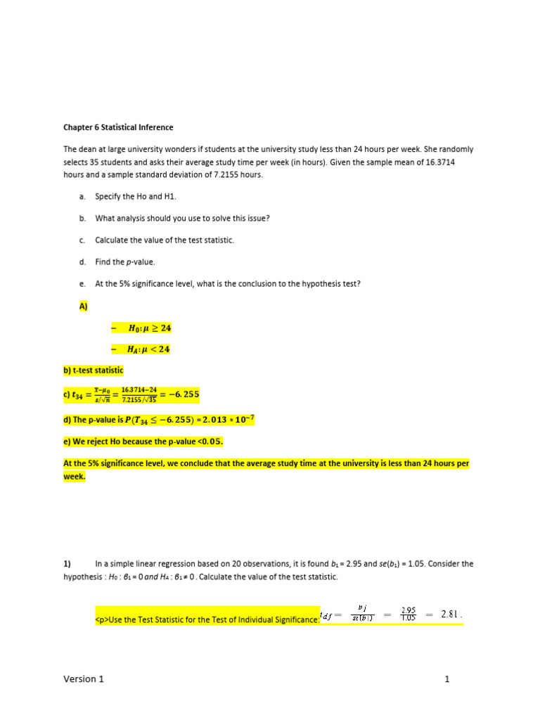 Chap 1,2,3,5,6 (QA) Upload | Download Free PDF | Coefficient Of Determination | Regression Analysis
