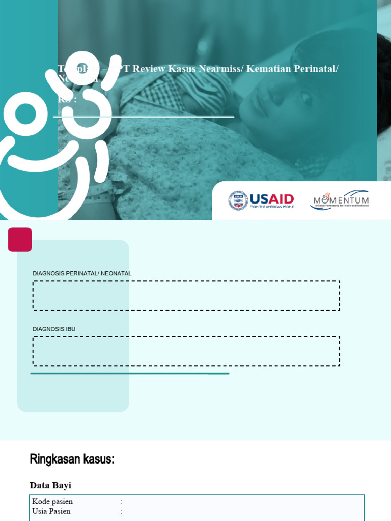 Template Paparan Review Kasus Neonatal - Perinatal - Rev | PDF