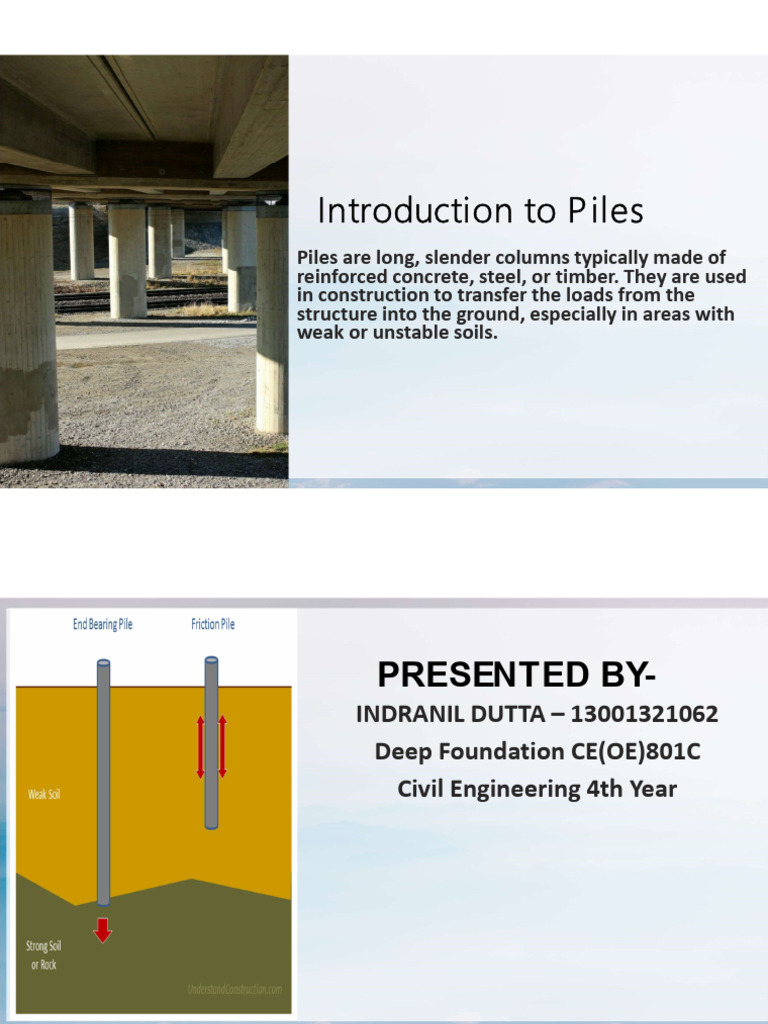 Pile Foundations for Civil Engineers | PDF | Deep Foundation | Building Engineering