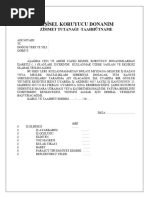 KKD Zimmet Formu 2024 | PDF