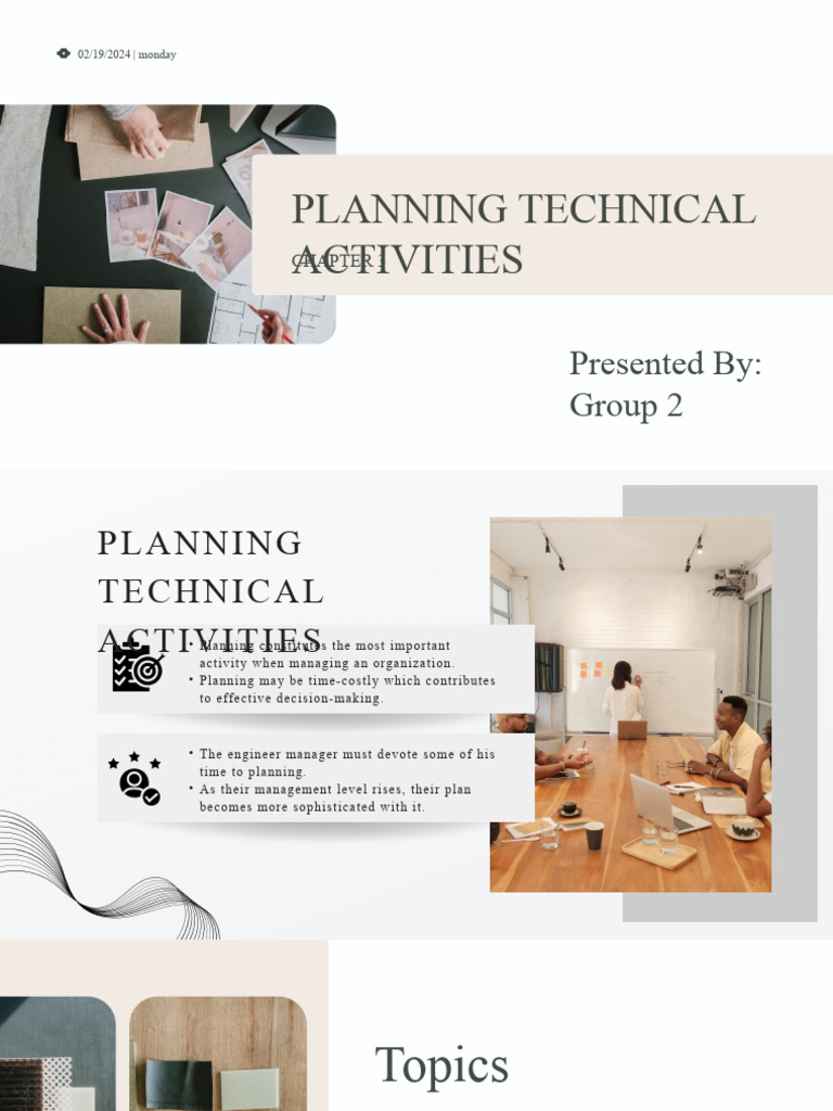 Planning Technical Activities | PDF | Budget | Marketing