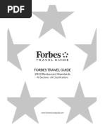 LQA Standards for Restaurant Service 2023-2025 | PDF | Restaurants | Menu