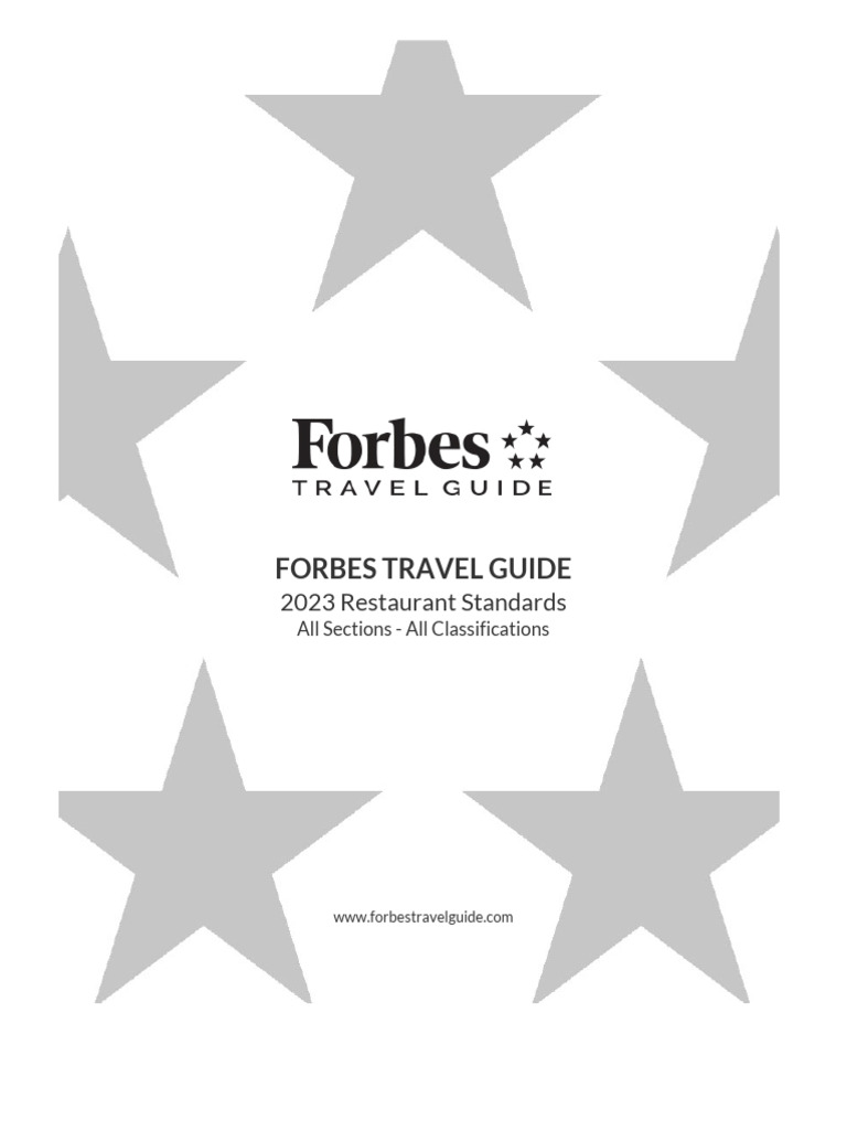 2023 Forbes Restaurant Service Standards | PDF | Menu | Restaurants