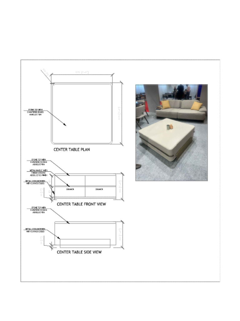 Center Table Dimensions | PDF