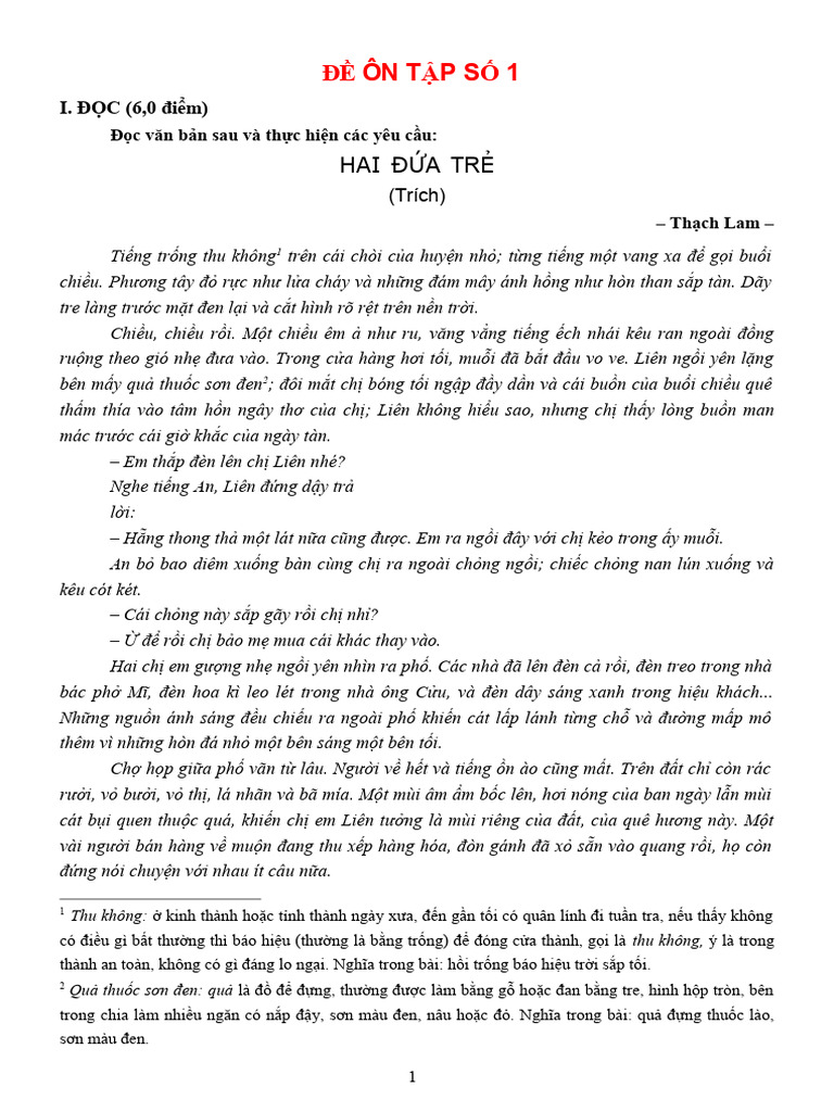 HV - L10 - Đề Ôn Tập Kiểm Tra Cuối HK2 | PDF