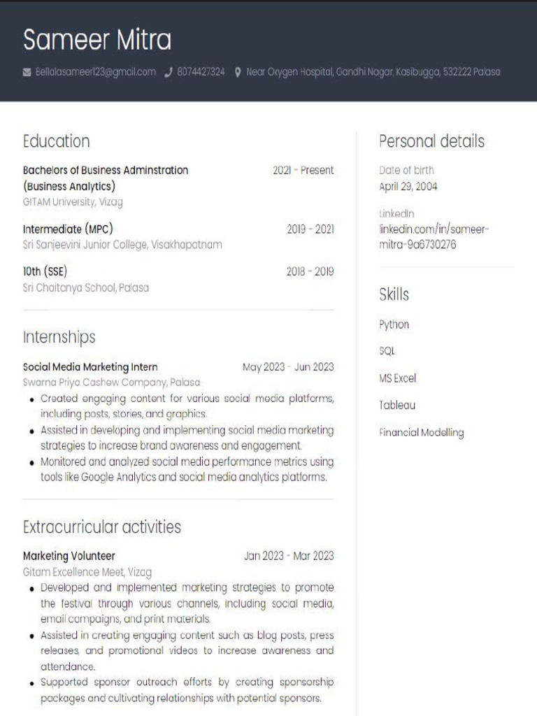 My Resume | PDF