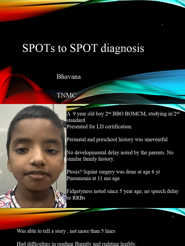 spots to SPOT diagnosis | PDF | Nervous System | Neurology
