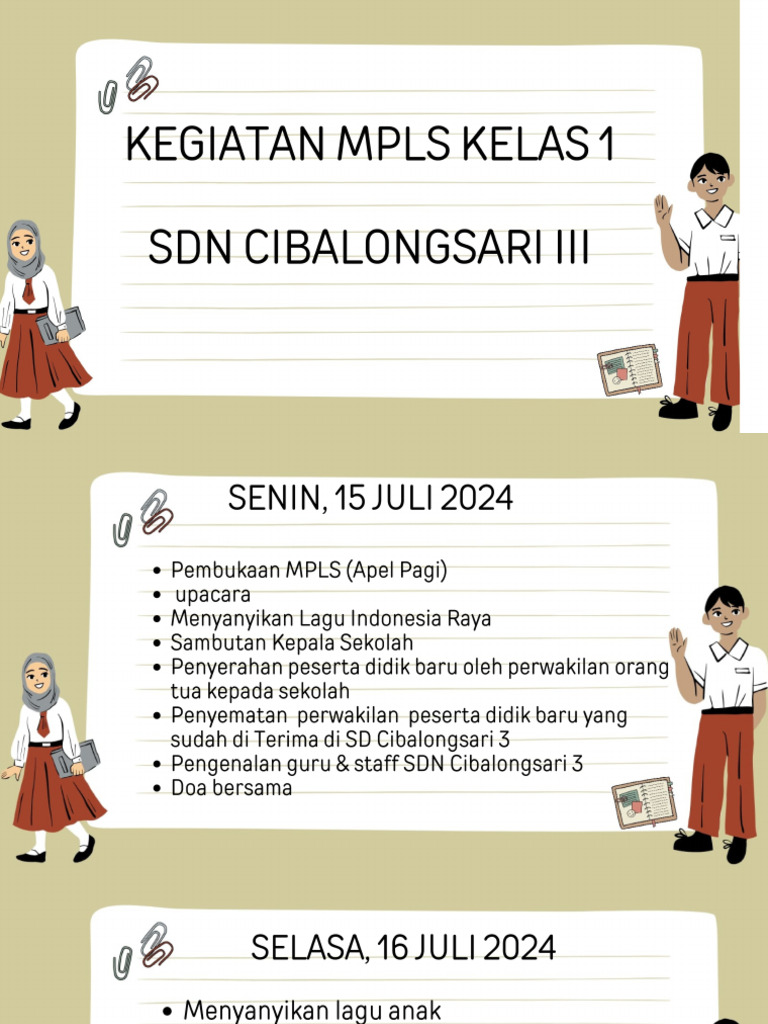 KEGIATAN MPLS KELAS 1.pptx - 20240714 - 191016 - 0000 | PDF