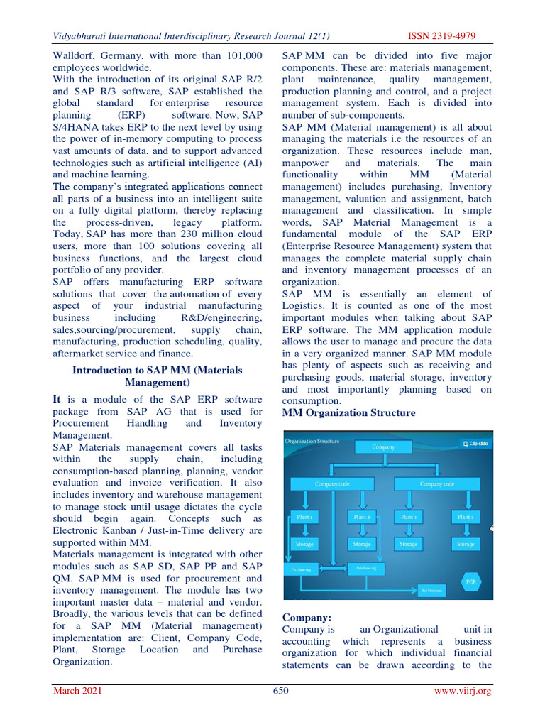 SAP MFG Cont | PDF | Enterprise Resource Planning | Inventory