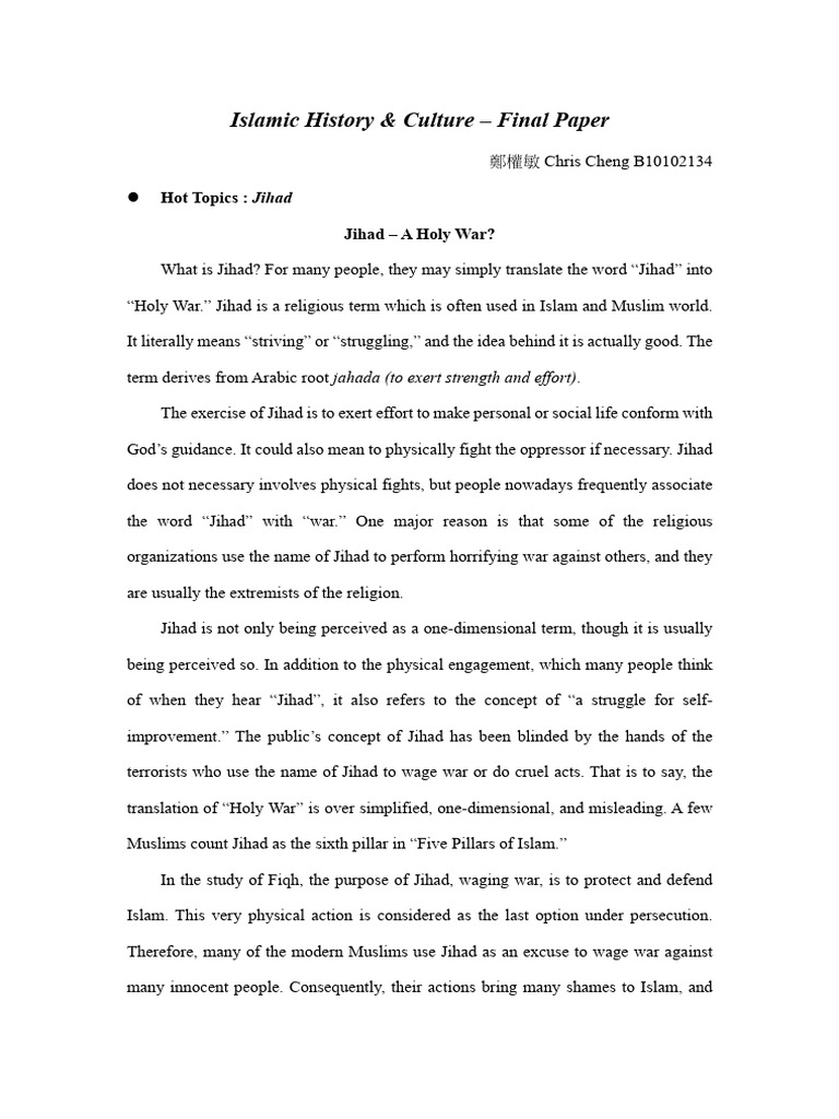 Understanding Jihad: Misconceptions & Meaning | PDF | Jihad | Abrahamic Religions