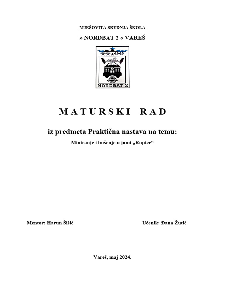 Maturski Rad | PDF