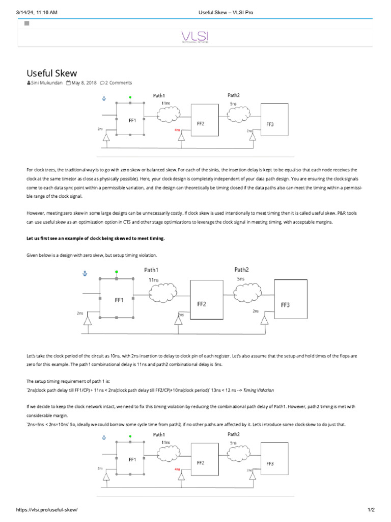 Understanding Useful Skew in VLSI | PDF | Electronic Engineering ...