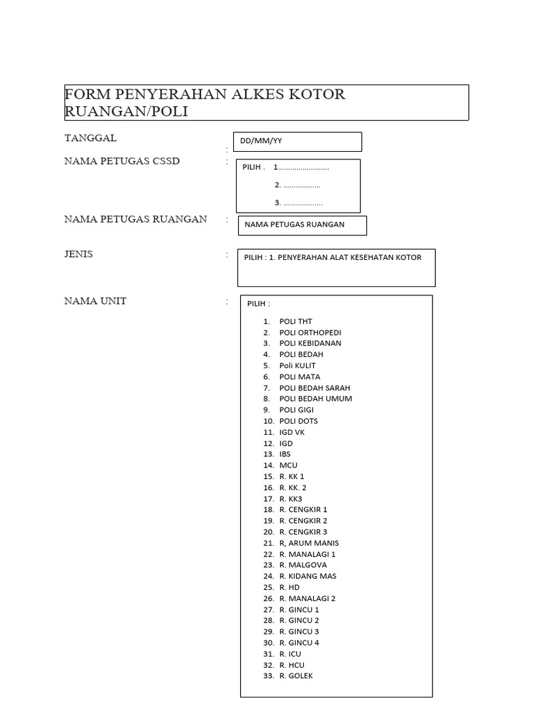 ALUR CSSD RSUD INDRAMAYU | PDF