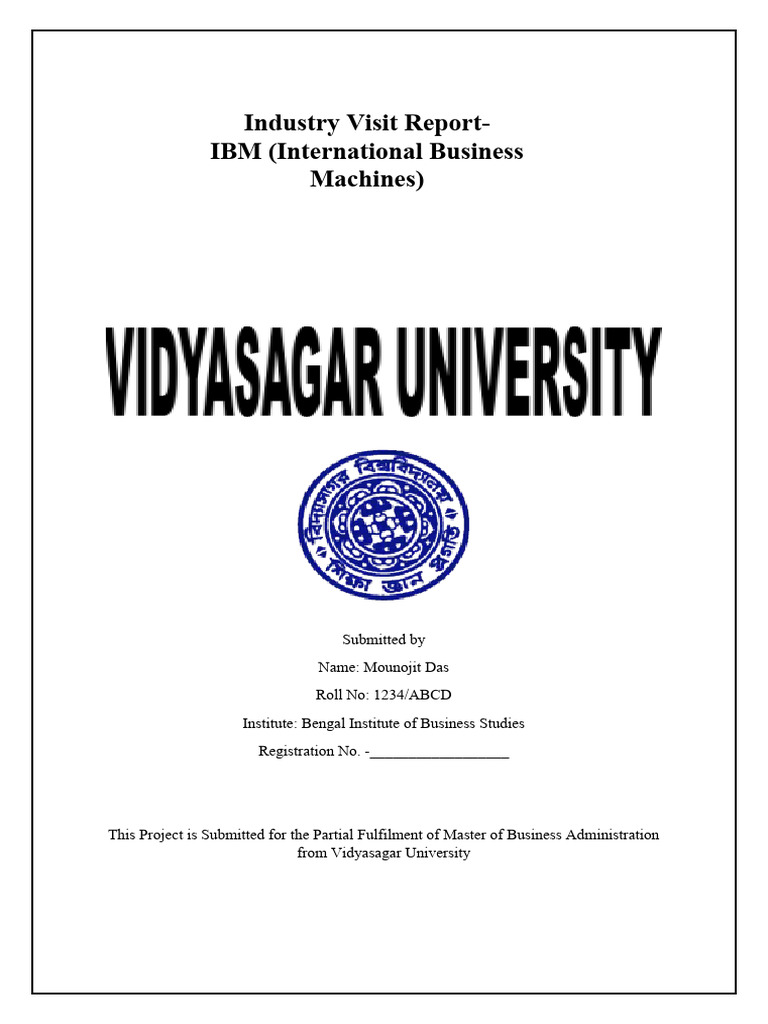 The Report On Industry Visit - Docx ANUSHKA LATEST | PDF | Analytics | Ibm