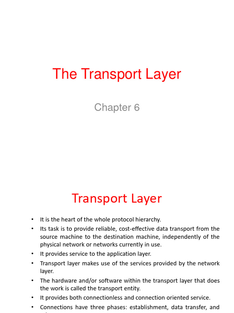 Computer Network Transport Layer | PDF | Transmission Control Protocol | Internet Protocols