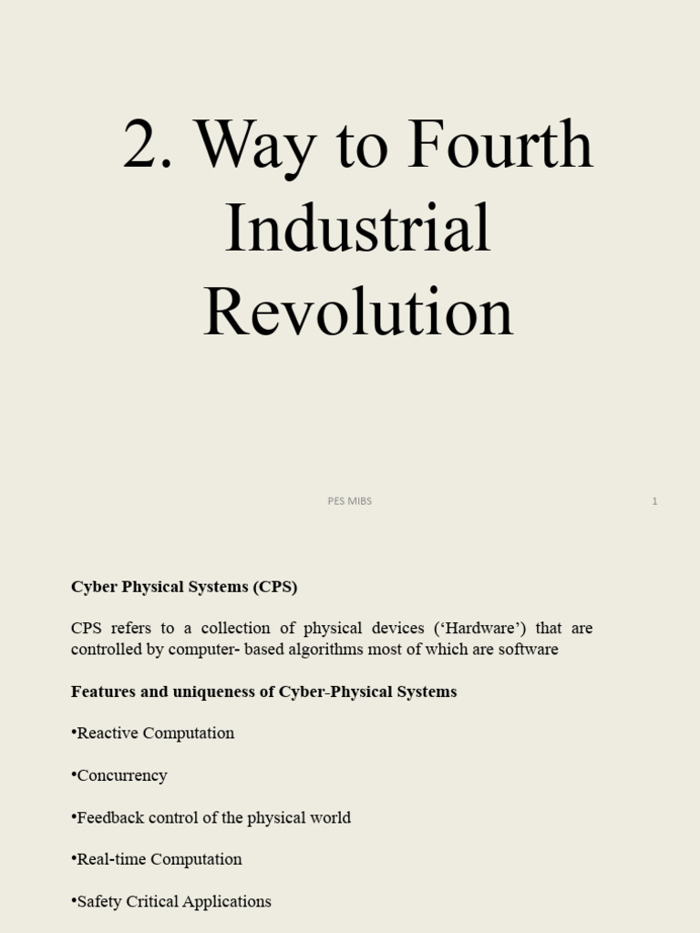 Way To Fourth Industrail Revolution | PDF | Internet Of Things ...