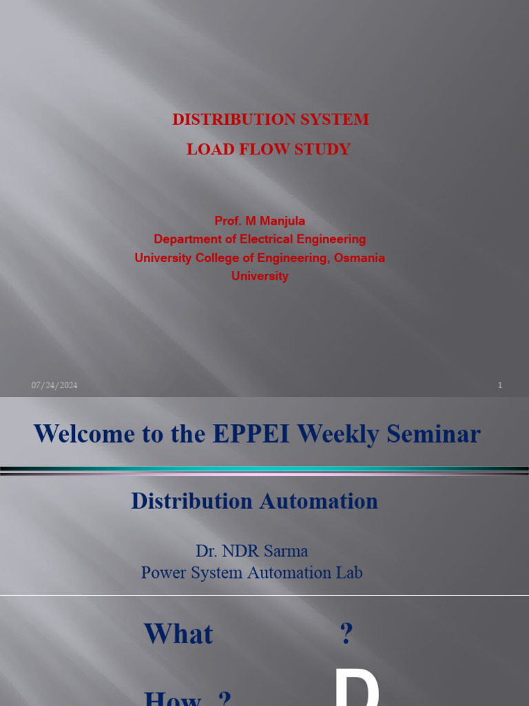 Distribution LoadFlow FB | PDF | Electric Power Distribution | Electrical Substation