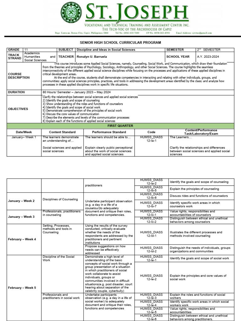 Curricular Program | PDF | Social Sciences | Social Work