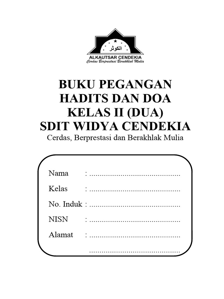 Edit Kelas 2 Hafalan Hadits & Doa | PDF