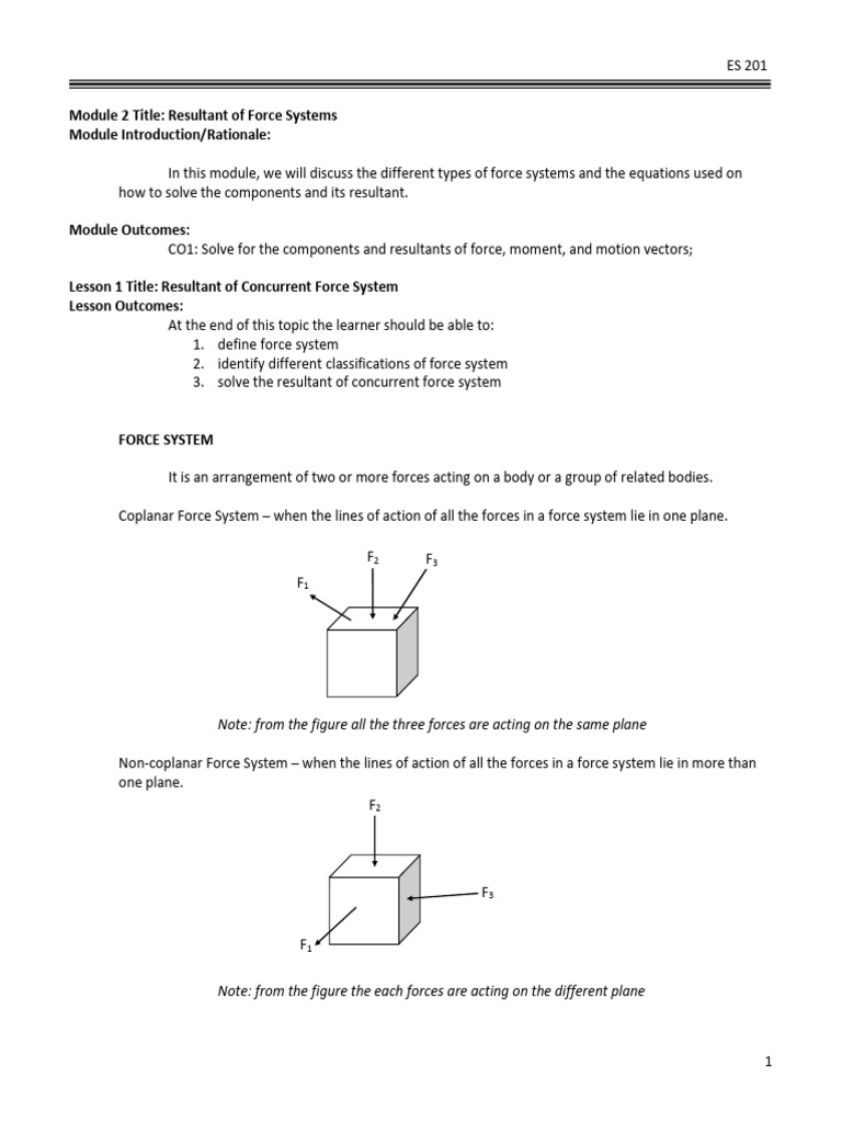 Lec03 Resultant of A Force | PDF | Euclidean Vector | Force