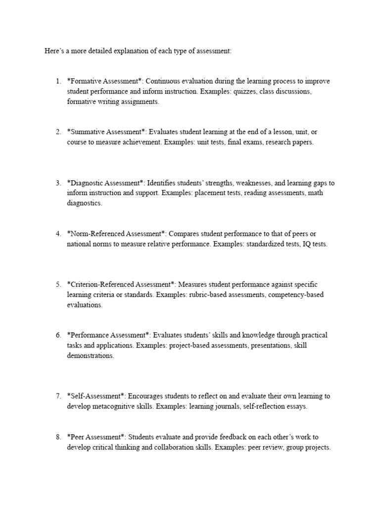 Assessment | PDF | Educational Assessment | Learning