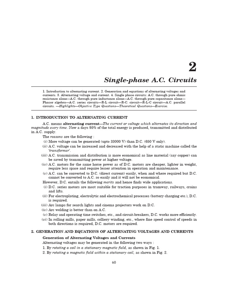 AC Circuits | PDF | Alternating Current | Root Mean Square