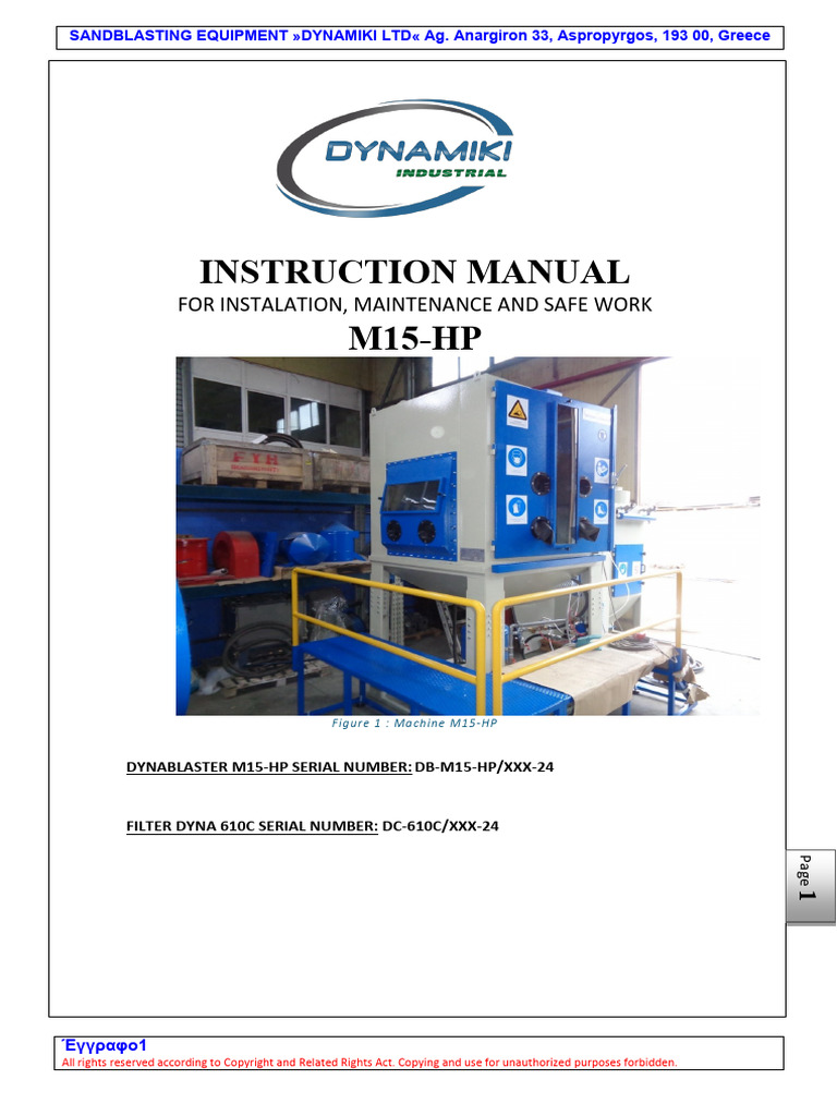 Instruction Manual - M15 | PDF | Personal Protective Equipment