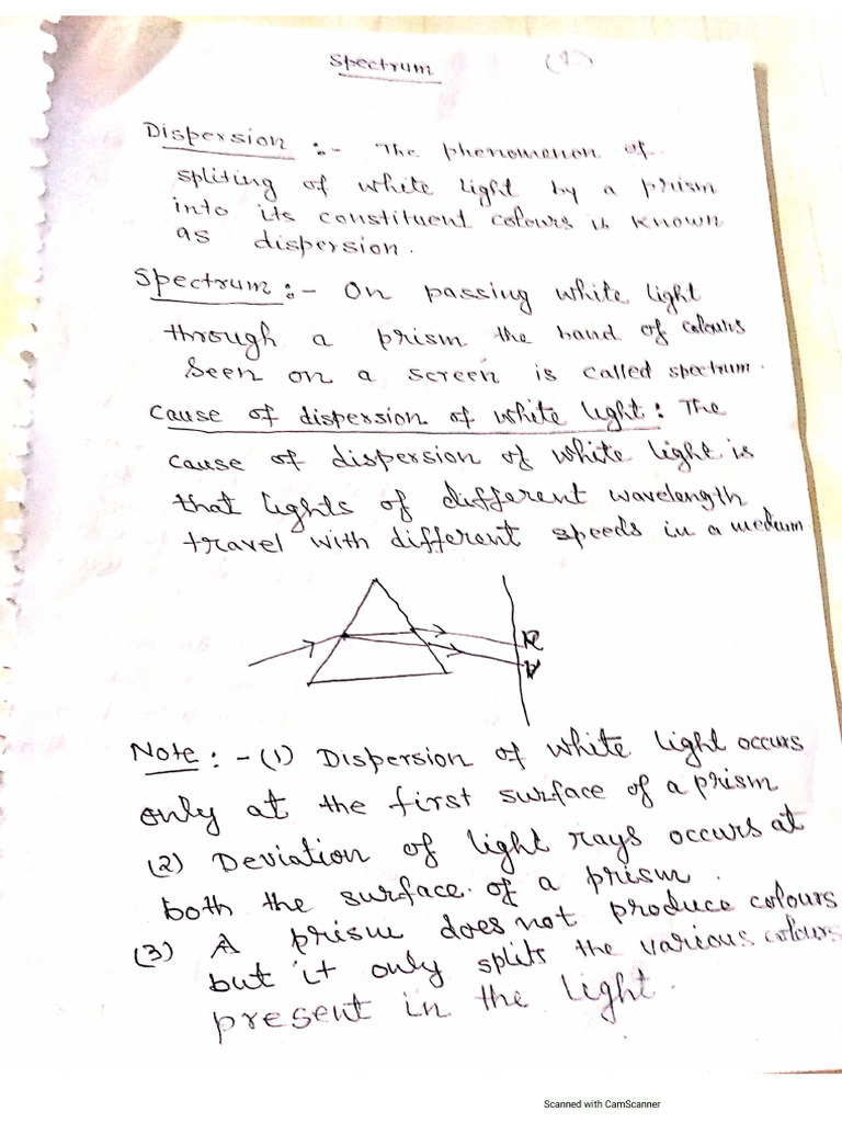 Spectrum Notes | PDF