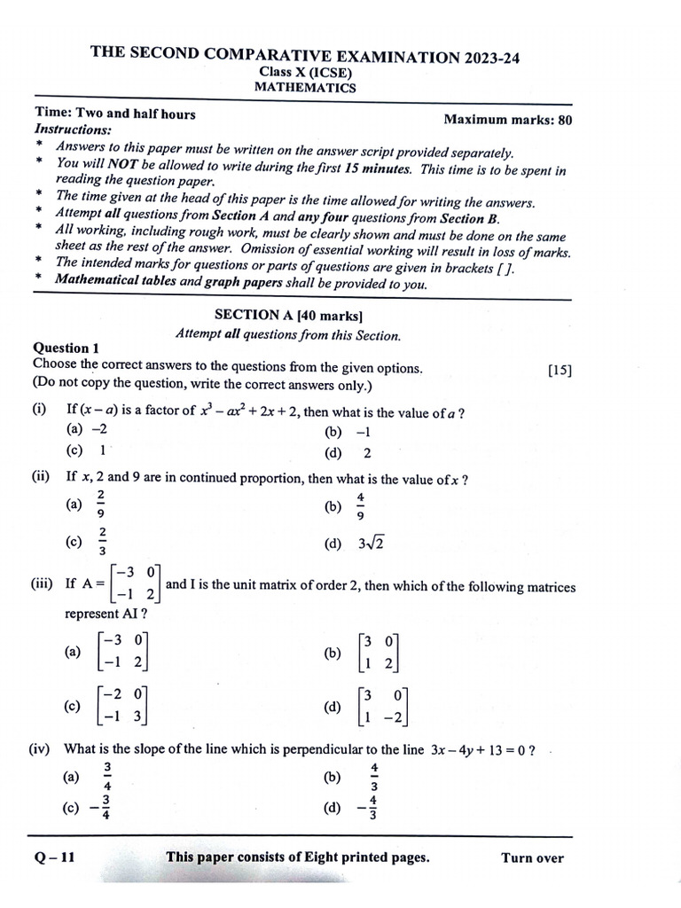 Second Comparitives Pyq Papers?? | PDF