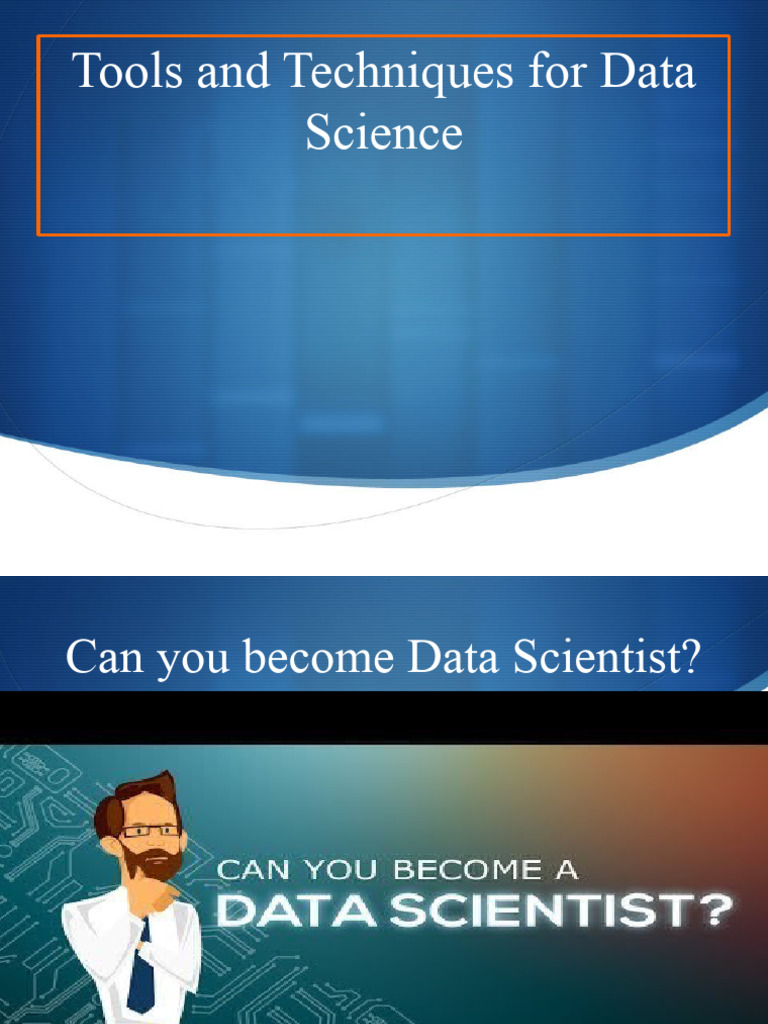 Lecture 1 Introduction Tools An - Chniques For Data Science | PDF | Data Science | Data