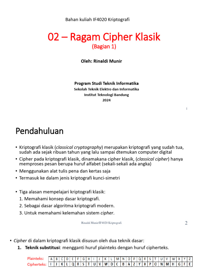 Enkripsi dan Dekripsi Rot26 | PDF | Metode & Bahan Ajar