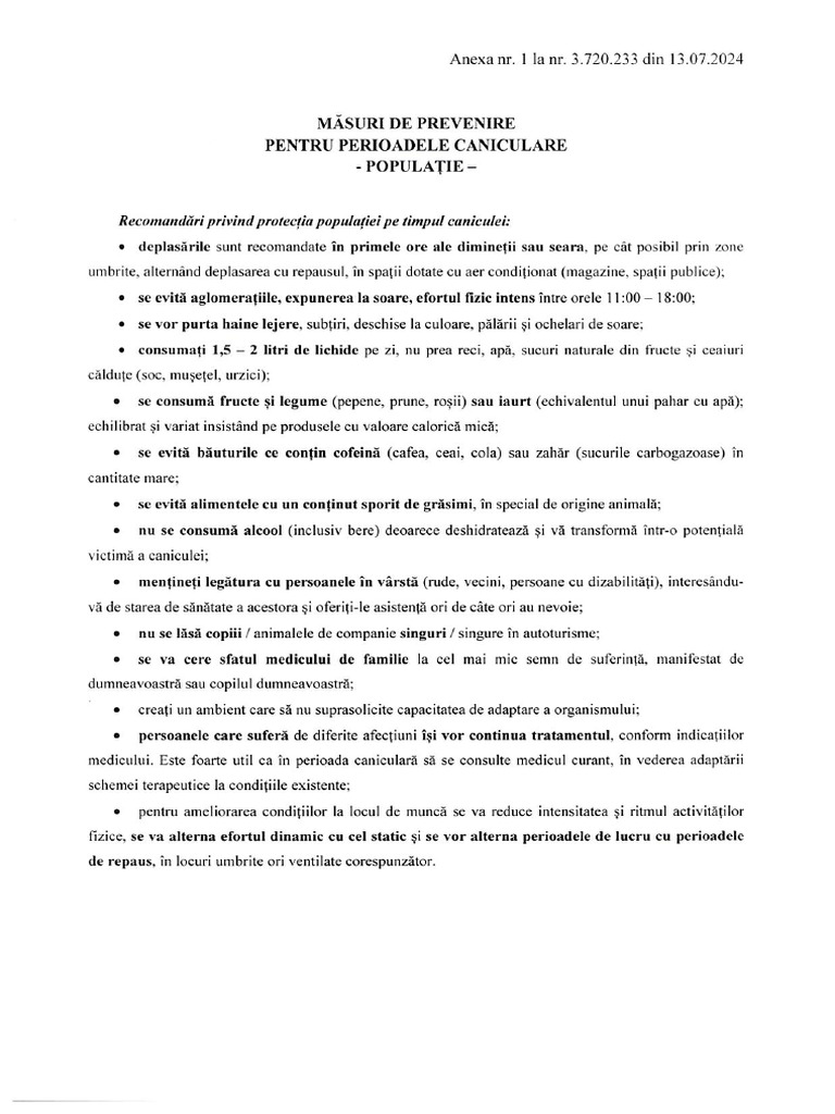 Masuri Prevenire CJSU | PDF