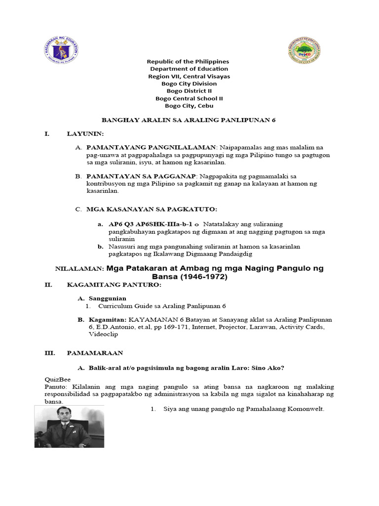 DLP Cot Ap6 q3 | PDF