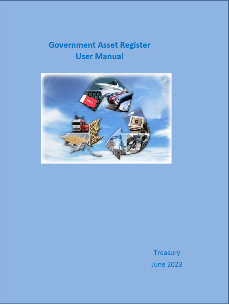 Government Asset Register (GAR) User Manual | PDF | Accounts Payable ...