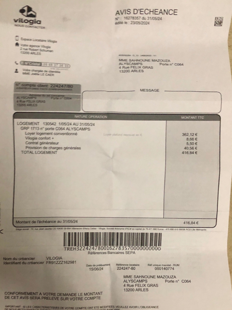 Avis D'échéance de Paieme | PDF