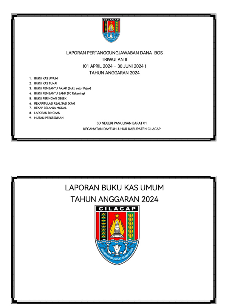 Covert Laporan Bos Triwulan Ii | PDF | Ilmu Sosial