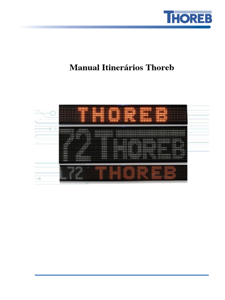Manual Itinerarios Thoreb | PDF | Aplicativo para celular | Senha