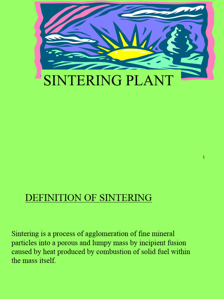 Sintering Plant at A Glance | PDF | Blast Furnace | Chemistry