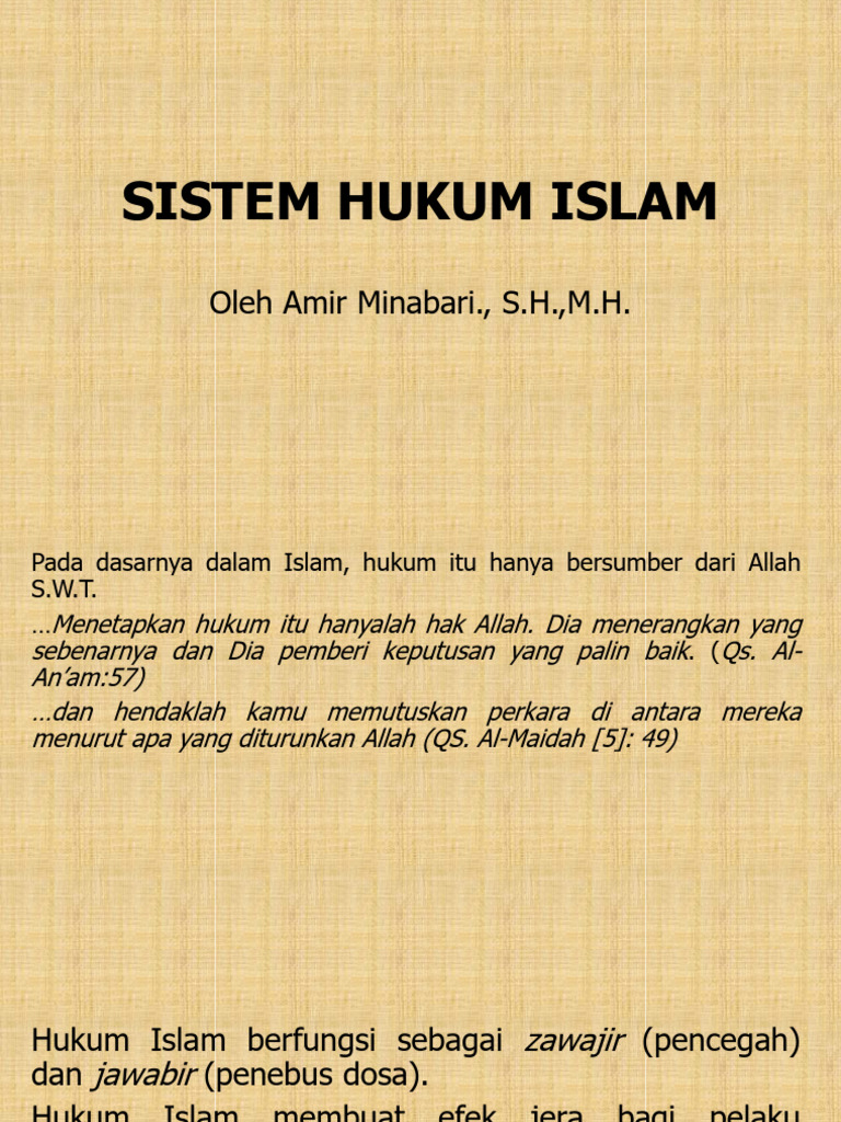 Sistem Hukum Islam Dan Kanon | PDF | Politik | Hukum
